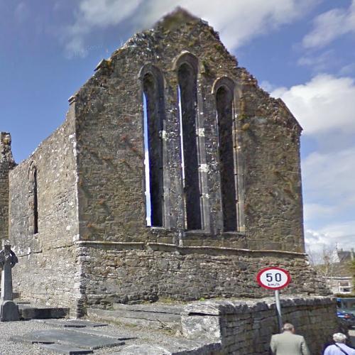 Cong Abbey in Cong, Ireland (Google Maps)