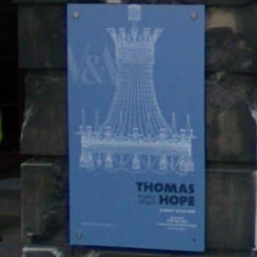 Thomas Hope Exhibit in London, United Kingdom (Google Maps)