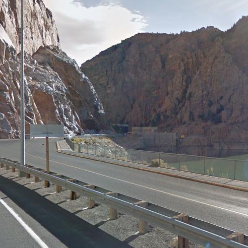 Buffalo Bill Dam in Cody, WY (Google Maps)