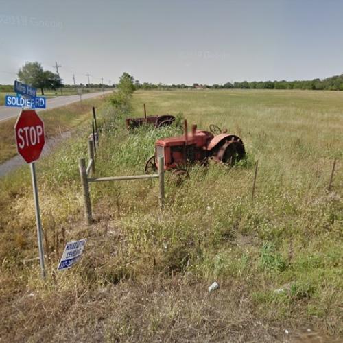 Old tractors in Lafayette, LA (Google Maps)