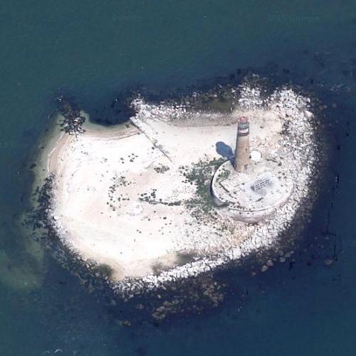Little Gull Island Light in Little Gull Island, NY (Google Maps)