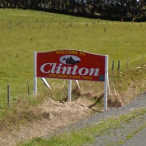 Welcome to Clinton in Clinton, New Zealand (Google Maps)