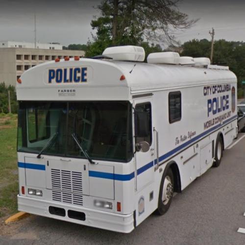 Police bus in Columbia, SC - Virtual Globetrotting