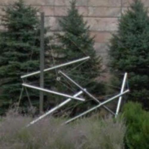 'Able Charlie' by Kenneth Snelson in Omaha, NE (Google Maps) (#2)