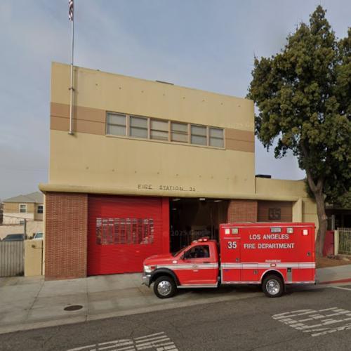 Los Angeles Fire Department Station 35 in Los Angeles, CA (Google Maps)