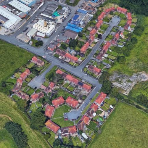 Merseyside Housing Estate in Hoylake, United Kingdom (Google Maps)