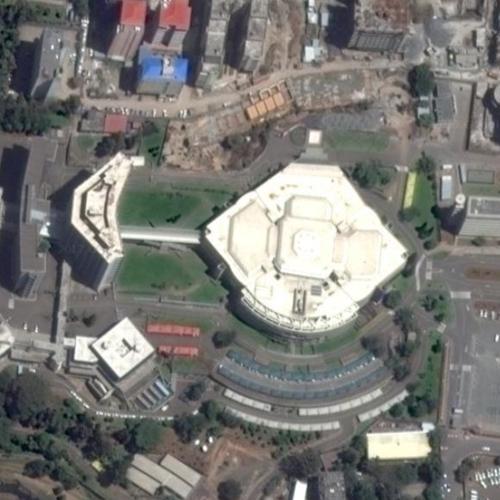Africa Hall in Addis Ababa, Ethiopia (Google Maps)