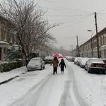 Snowy scene in London in London, United Kingdom - Virtual Globetrotting