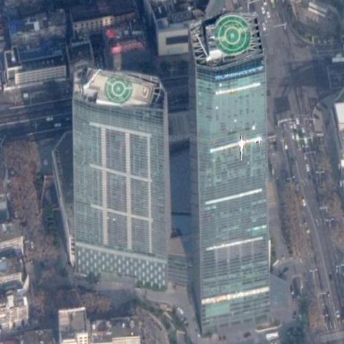 Suning Plaza Towers in Zhenjiang, China (Google Maps)