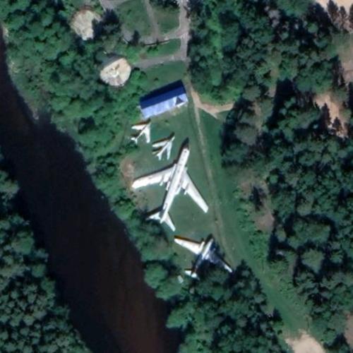 Aircraft static display in Tyablino, Russian Federation (Google Maps)