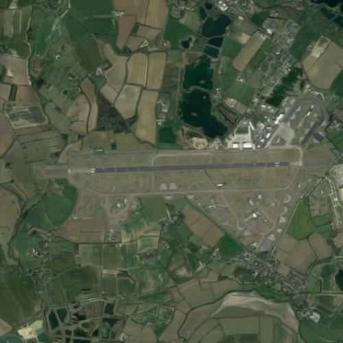 RAF Fairford in Fairford, United Kingdom (Google Maps)