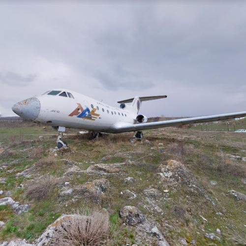 Yak-40 in Sevan, Armenia (Google Maps)