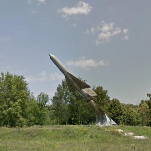 MiG-21 in Piatykhatky, Ukraine (Google Maps)