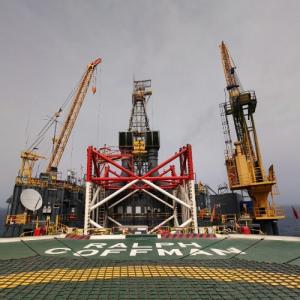 Ralph Coffman drilling rig in Offshore, Morocco - Virtual Globetrotting