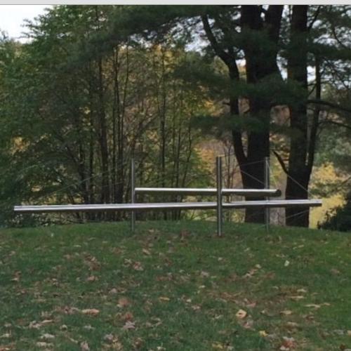 'Wiggins Fork' by Kenneth Snelson in Lincoln, MA (Google Maps)