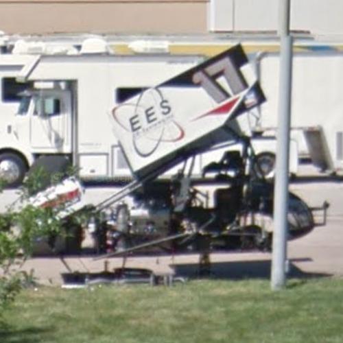 Josh Baughman's sprint car in Knoxville, IA (Google Maps)