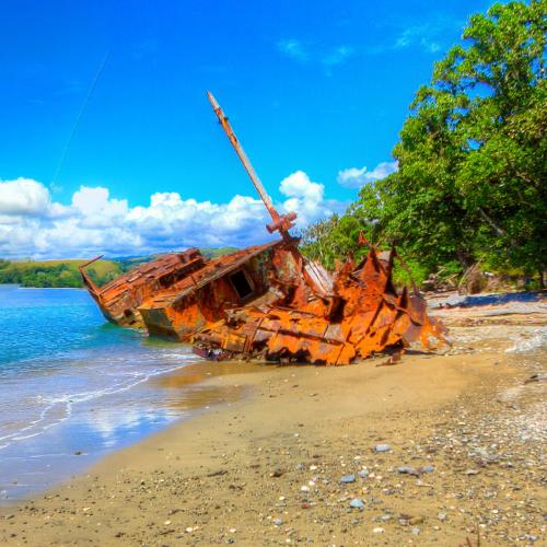 Shipwreck in Honiara, Solomon Islands (Google Maps)