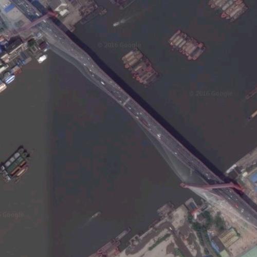 Yangpu Bridge in Shanghai, China (Google Maps)