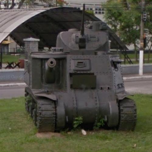 M3A5 Grant II Tank in Rio de Janeiro, Brazil (Google Maps)