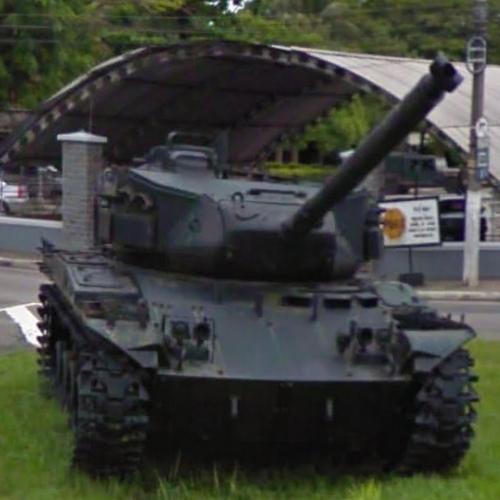 M41C Light Tank in Rio de Janeiro, Brazil (Google Maps)