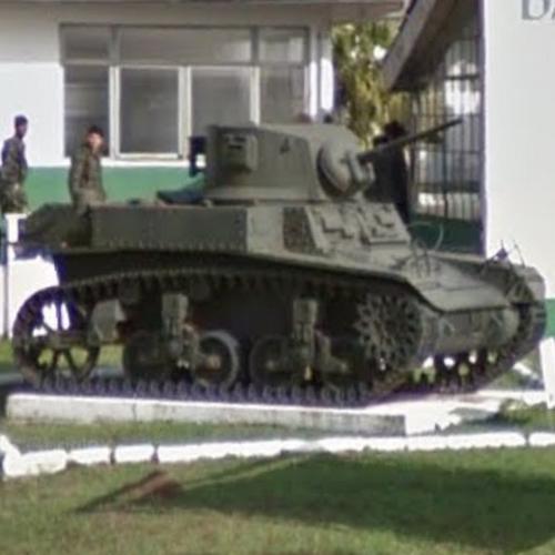 M3A1 Stuart Light Tank in Santa Maria, Brazil (Google Maps)