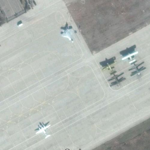F-22 in China in Pucheng, China (Google Maps)