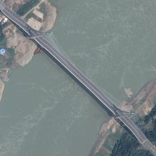 Yongchuan Bridge in Luzhou, China (Google Maps)