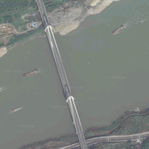 Guanyinyan Bridge in Jiangjin, China (Google Maps)
