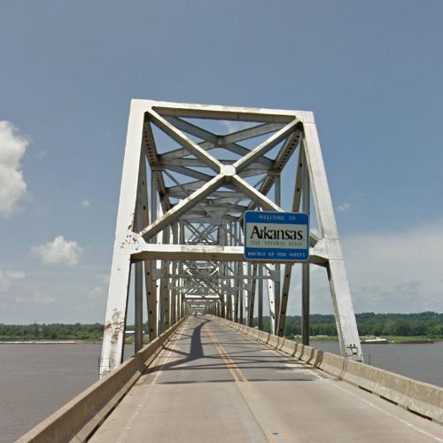 Helena Bridge in Helena, AR (Google Maps)