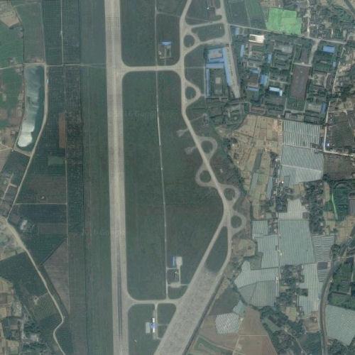 Empty Military Airbase in Gongyi, China (Google Maps)