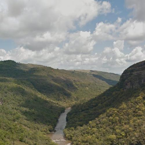 Guartelá Canyon in Castro, Brazil (Google Maps)