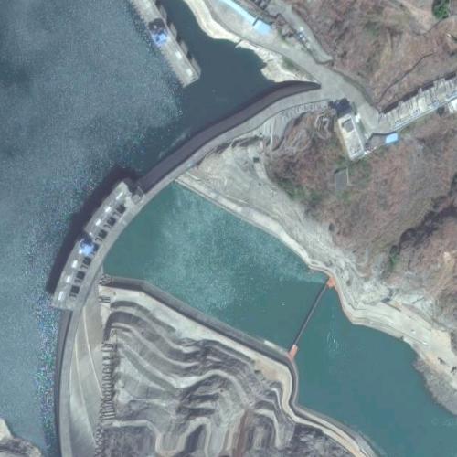 Ertan Dam in Sichuan, China (Google Maps)