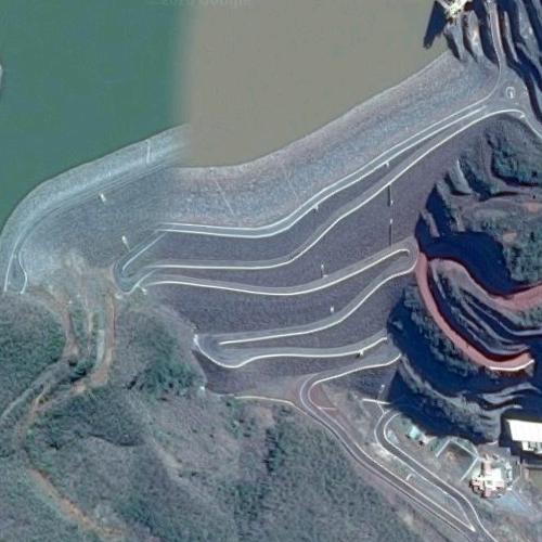Irapé Dam in Virgem da Lapa, Brazil (Google Maps)