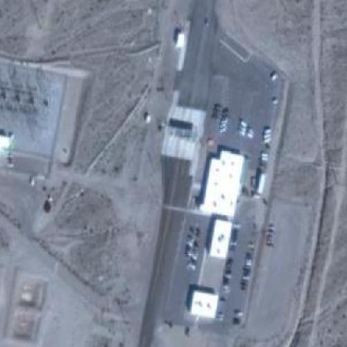 Security gate to Mercury in Mercury, NV (Google Maps)