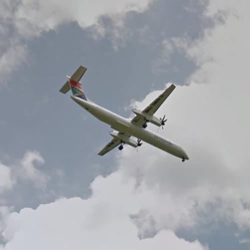 SA Express Dash 8-Q400 in Boksburg, South Africa (Google Maps)