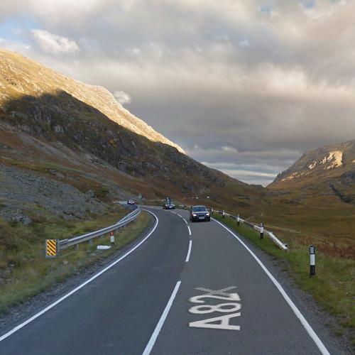 A82 ("Skyfall") in Ballachulish, United Kingdom (Google Maps)