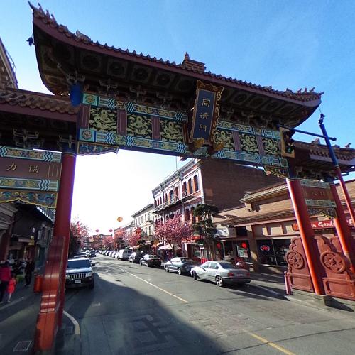 Victoria Chinatown Gate in Victoria, Canada (Google Maps)
