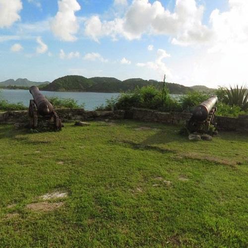 Cannon of Fort James in St John's, Antigua and Barbuda (Google Maps)