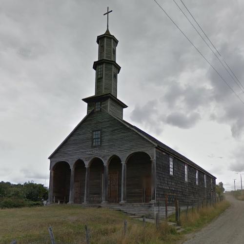 Church of Vilupulli in Vilupulli, Chile (Google Maps)