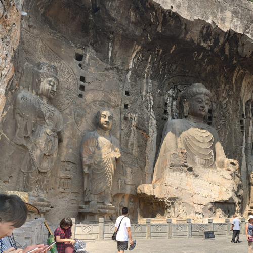 Longmen Grottoes in Luoyang, China (Google Maps)
