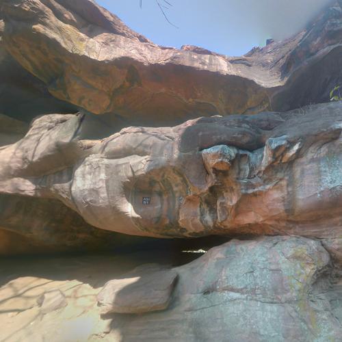 Bhimbetka rock shelters in Abdullaganj, India (Google Maps)
