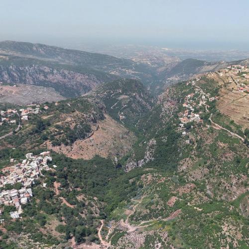 Kadisha Valley in Bsharri, Lebanon (Google Maps)