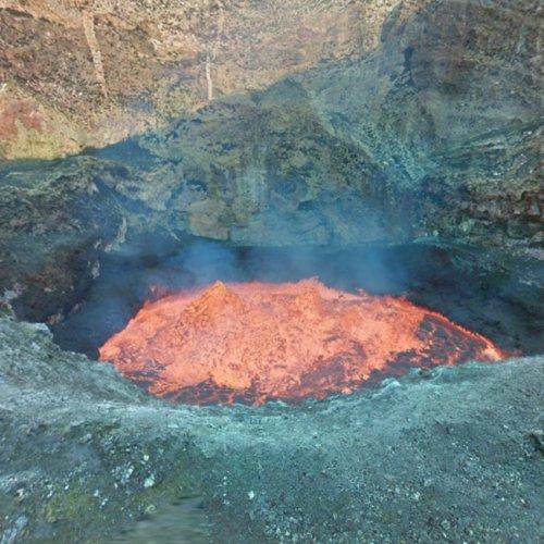 Lava Lake in Ambrym, Vanuatu (Google Maps)