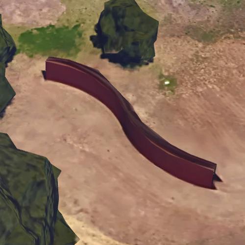 'Serpentine' by Richard Serra in Glen Ellen, CA (Google Maps)