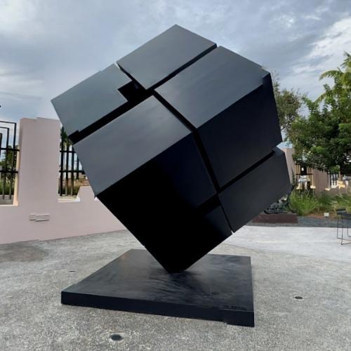 'Marty's Cube' by Tony Rosenthal in Boca Raton, FL (#2) - Virtual ...
