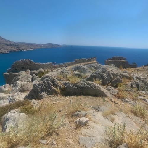 Feraklos Castle in Charaki, Greece (Google Maps)