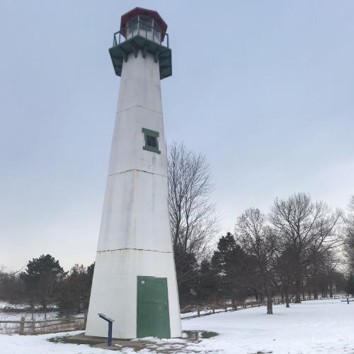 Michigan Welcome Center Lighthouse in New Buffalo, MI (Google Maps)