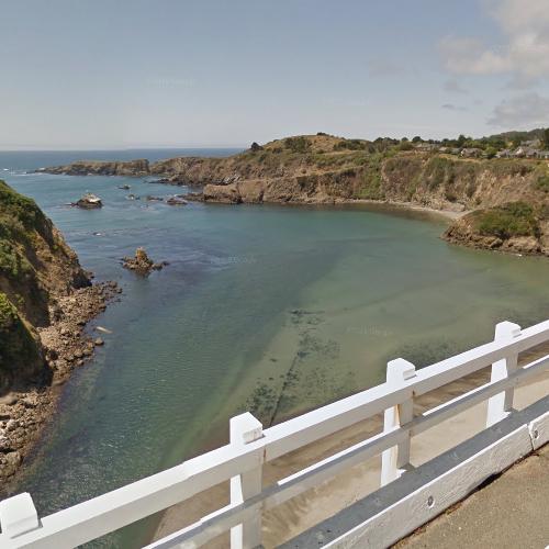 Mouth of the Albion River in Albion, CA (Google Maps)