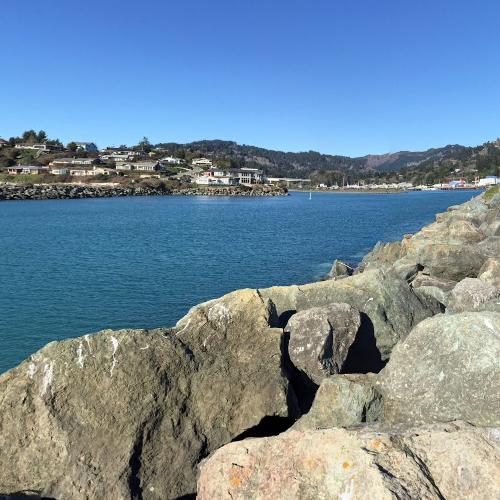 Mouth of the Chetco River in Brookings, OR (Google Maps)