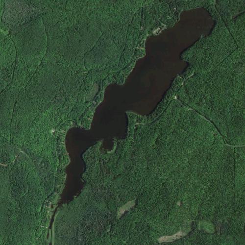 Brule Lake in Eagle River, WI (Google Maps)